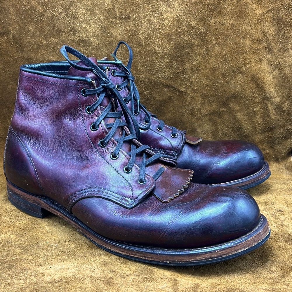 Red Wing Dark Cherry Leather 9011 Ankle Boots - Gem
